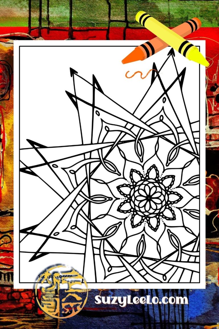 Clockwork Mandala Coloring Page » Suzy LeeLo