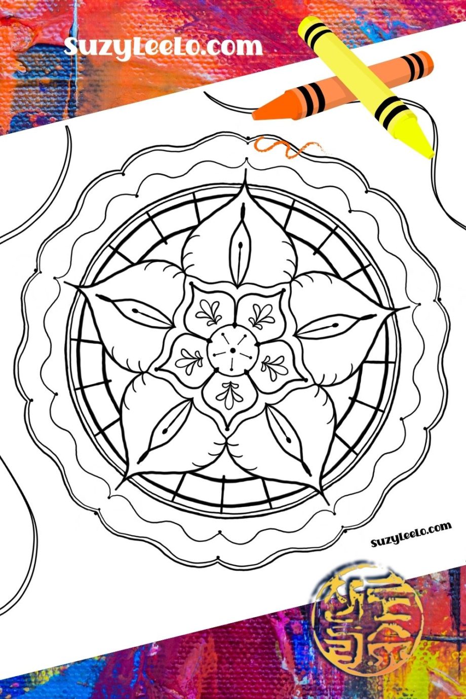 Fall Mandala Coloring Page » Suzy LeeLo