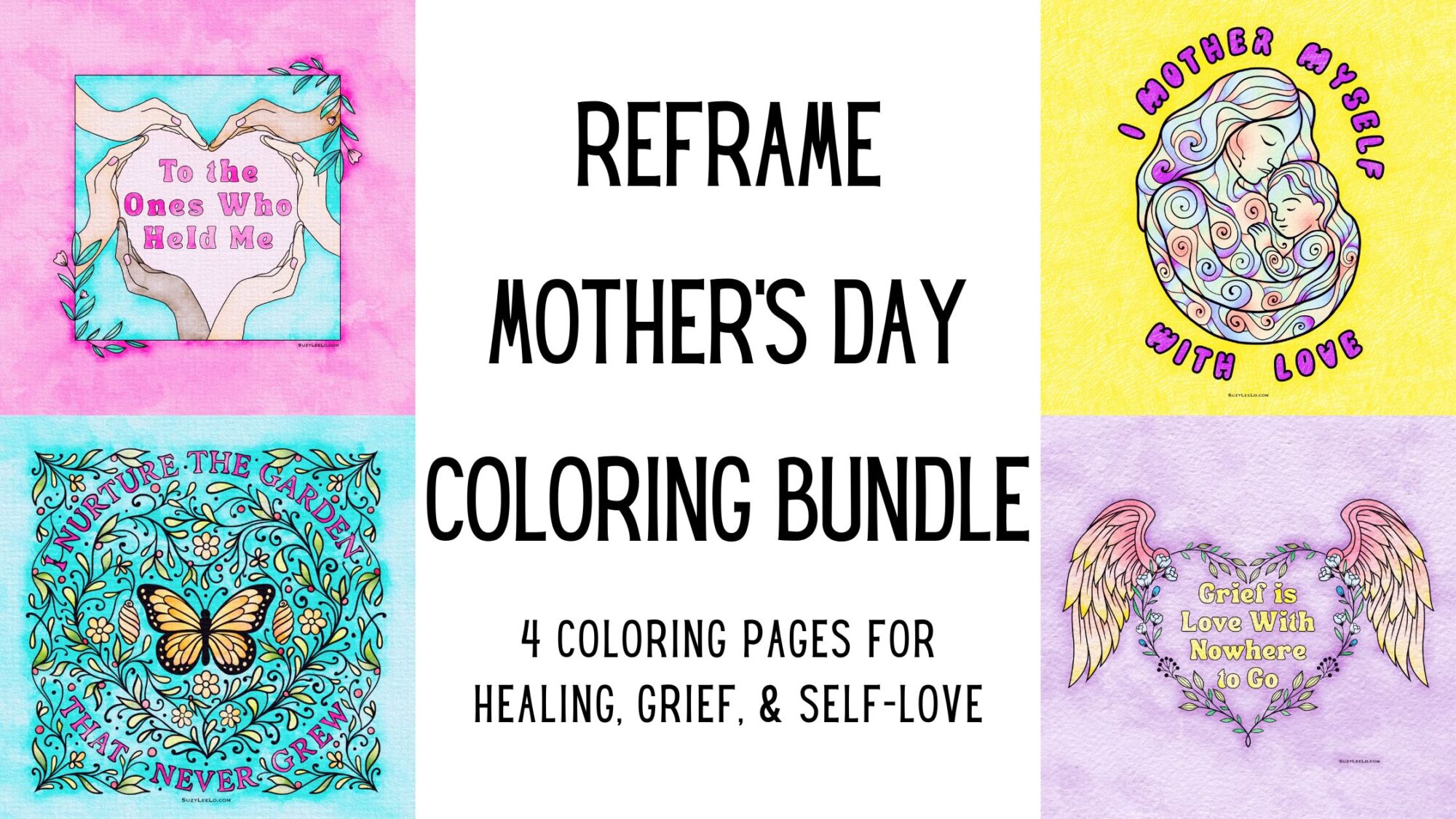 Coloring Pages for Healing, Grief, and Self-Love